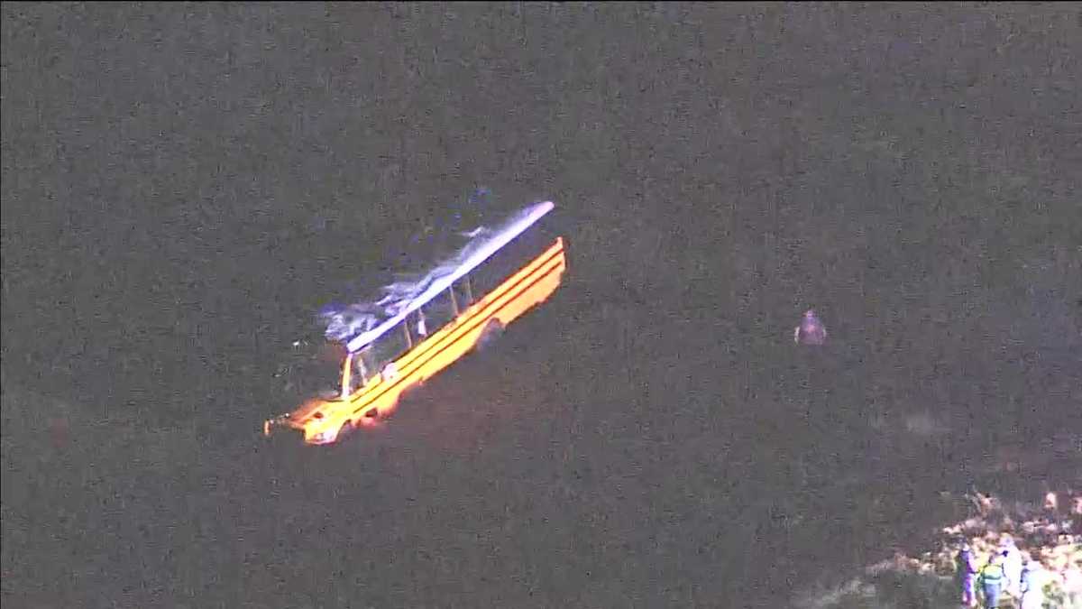 Minco school bus carrying softball team rolls over