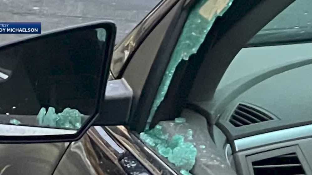 Vandals target 28 cars in window-smashing spree