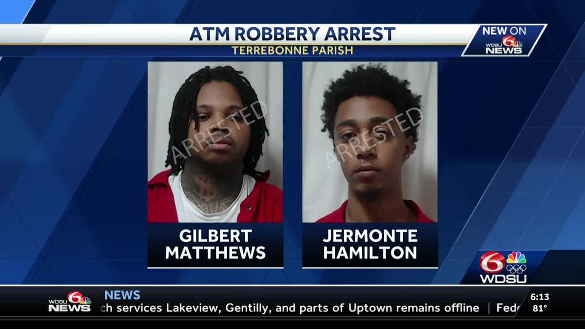 Two men arrested in ATM robbery investigation