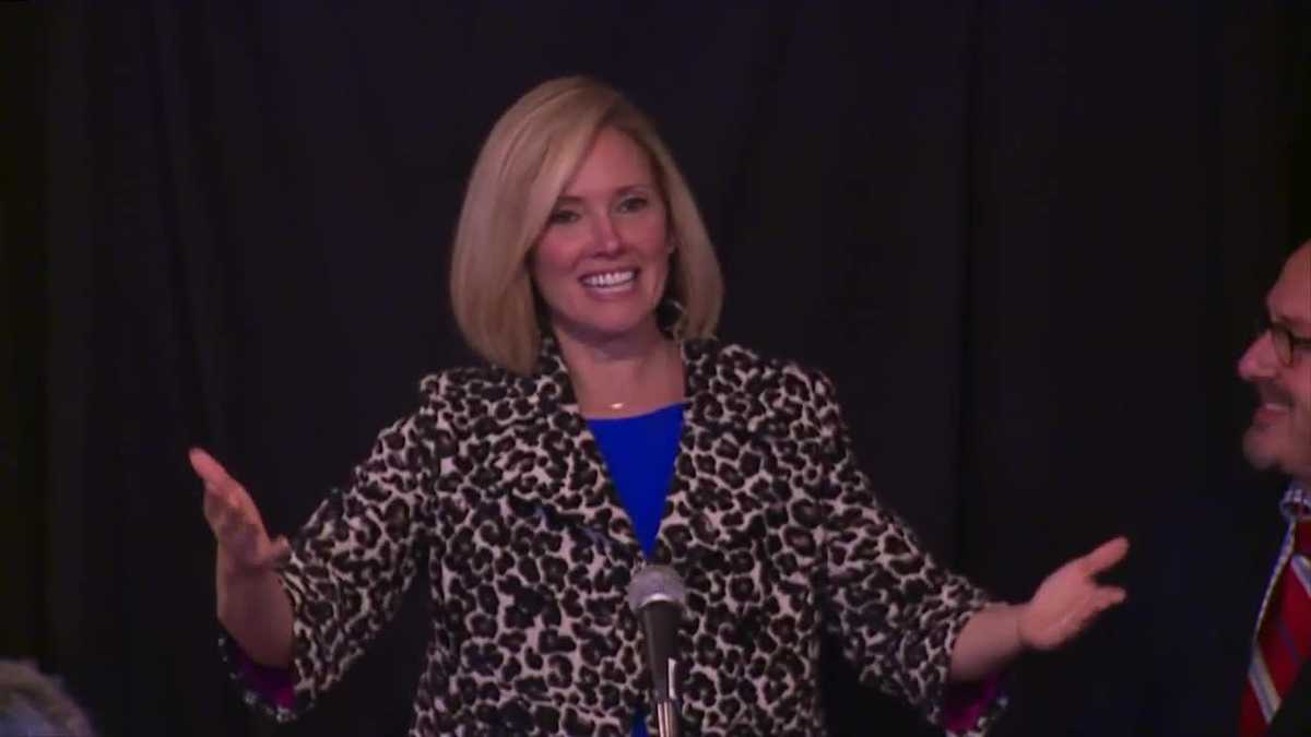 Shelli Yoder gives concession speech after losing Indiana 9th District race