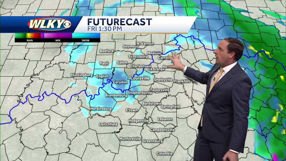 Few sprinkles and flurries possible for our Friday