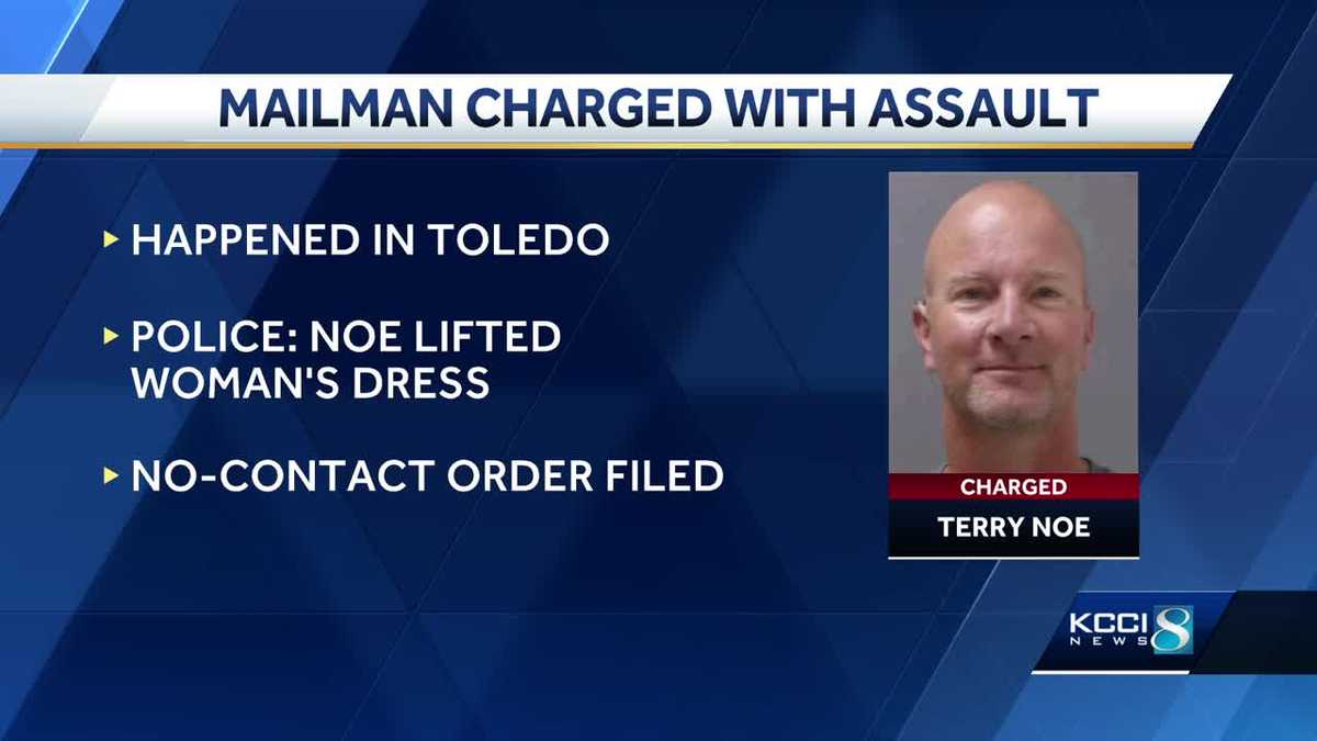 Police charge Iowa mailman with assault for lifting woman's dress