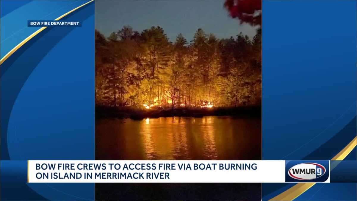 Crews work to fight brush fires in Bow, Campton in New Hampshire