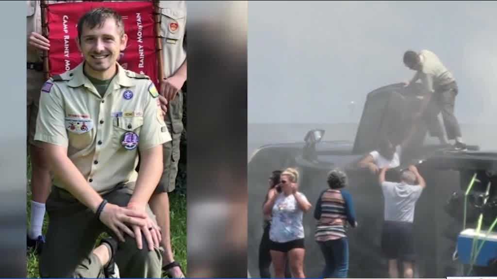 Georgia: Scoutmaster credited after van flips on busy interstate