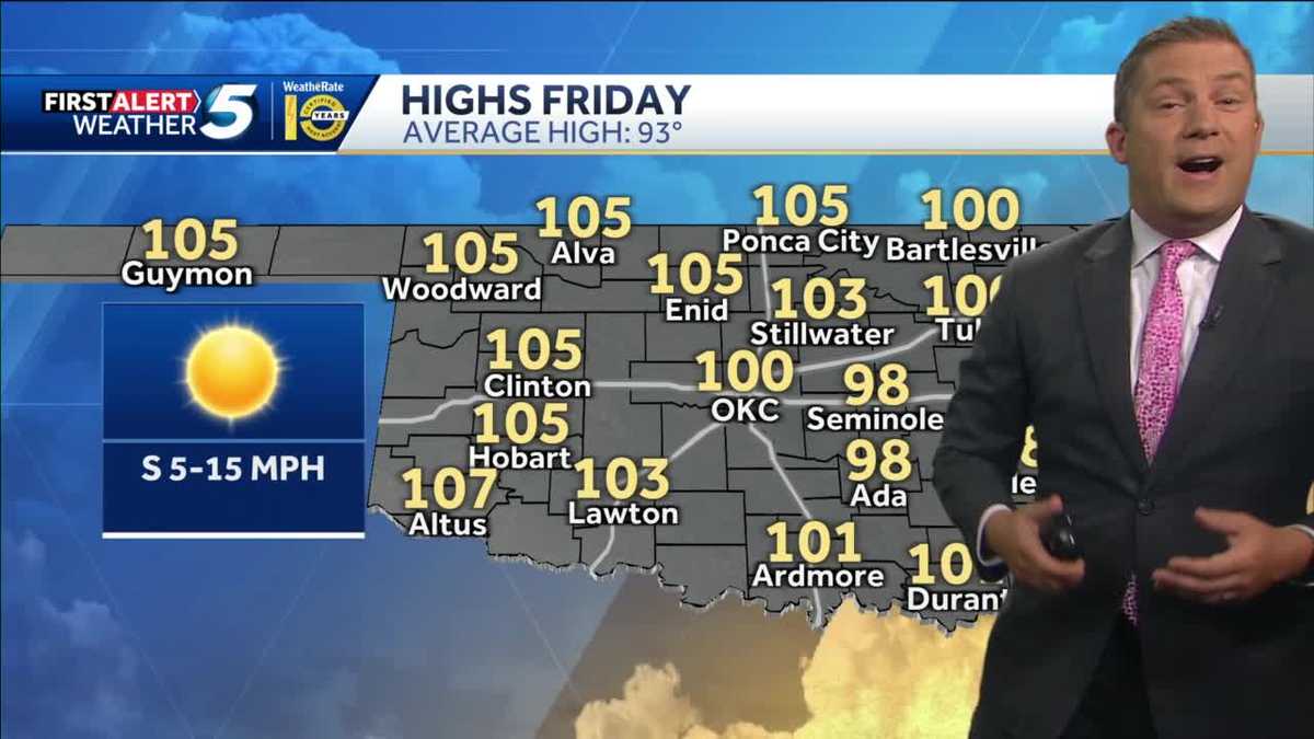 100 degree heat is returning