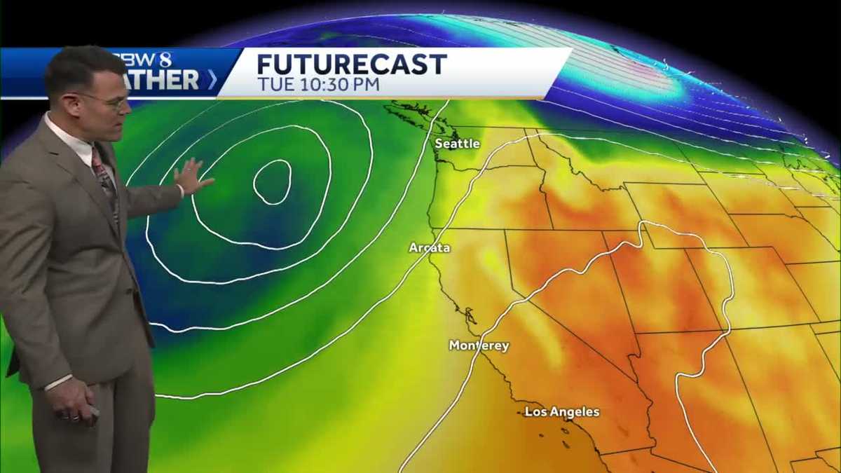 Slightly warmer temperatures, then a cool down later in the week.