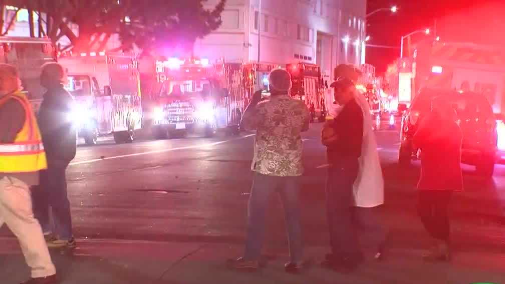 Officials to investigate large fire at Blue Diamond facility