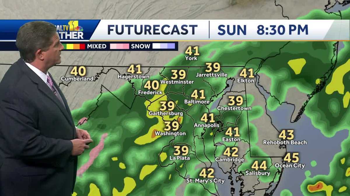 Tony shows how much longer it'll rain