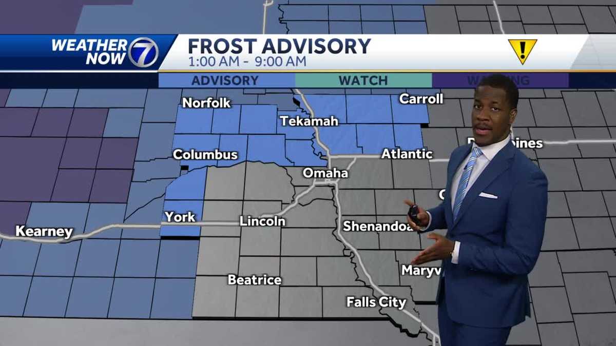 Tracking patchy frost tonight