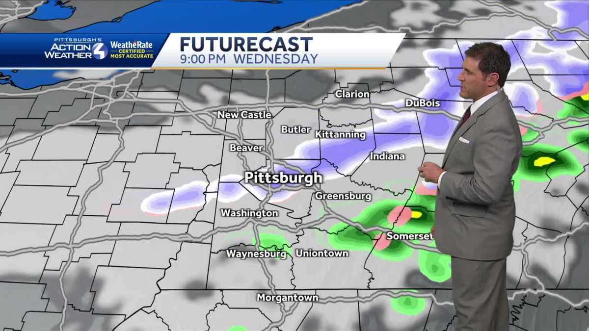 Pittsburgh weather: Rain and snow showers