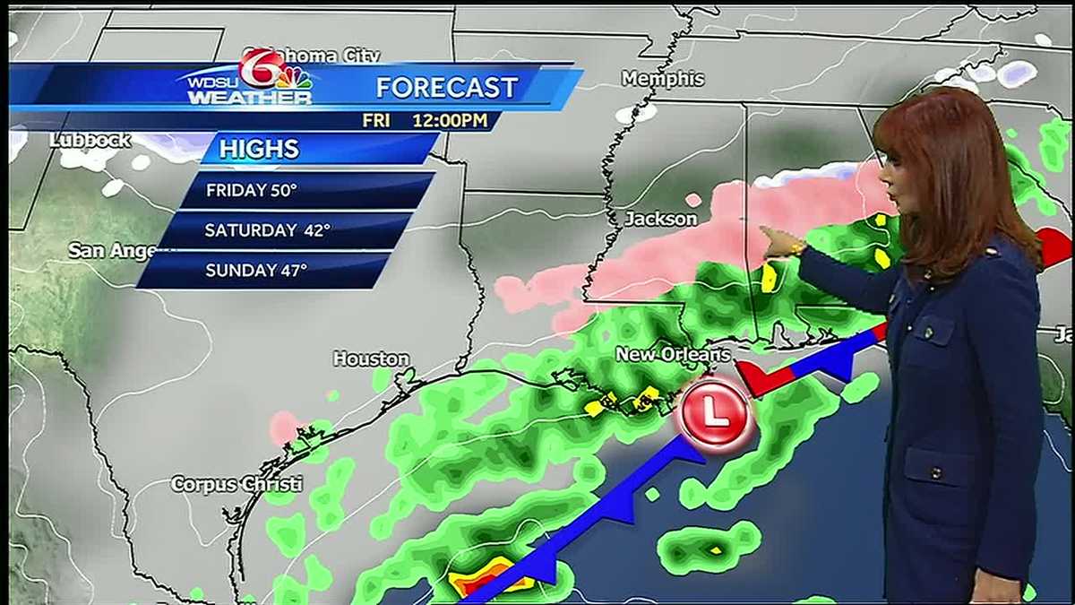 Thursday Night: Wintry mix Friday