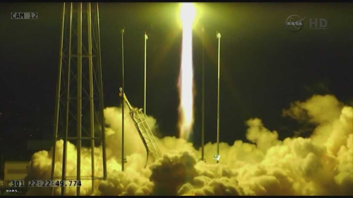 NASA's unmanned Antares rocket blows up seconds after liftoff