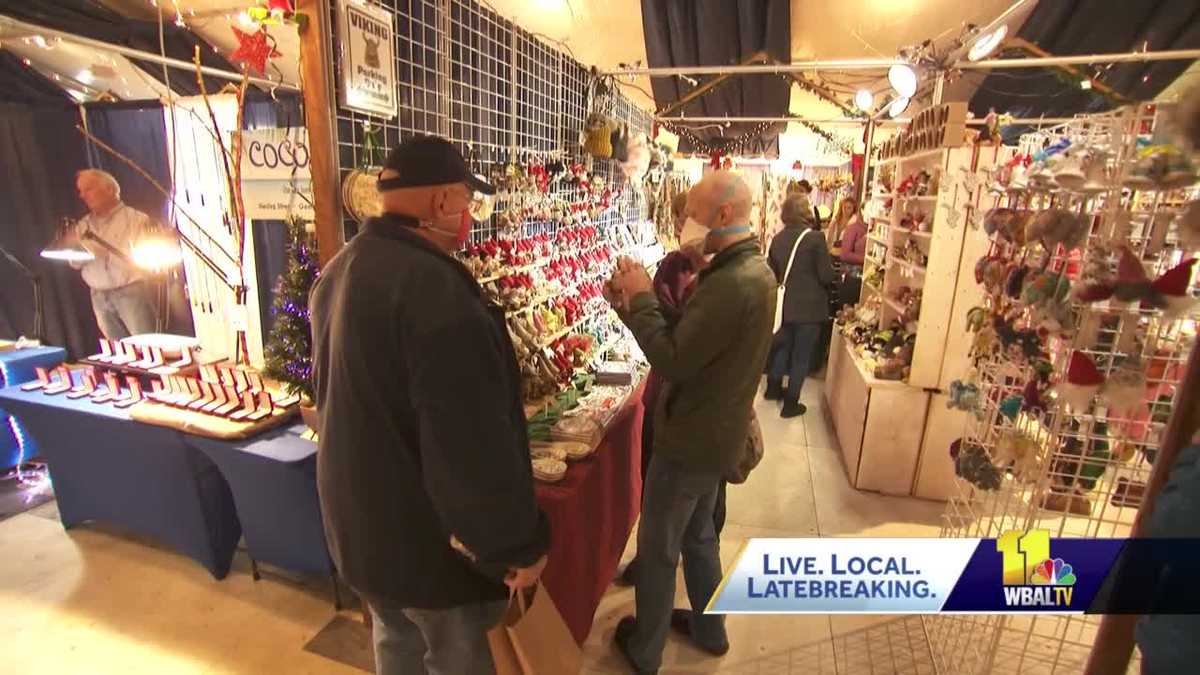 Hundreds attend Christmas Village's opening in Baltimore