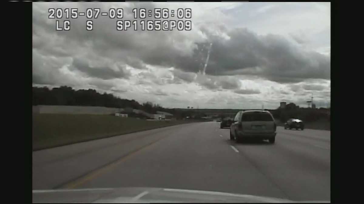 Police release dash cam video in high-speed chase