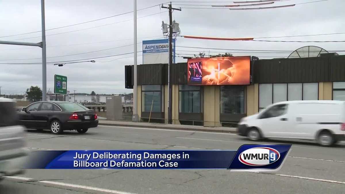 Jury deliberates damages in billboard case