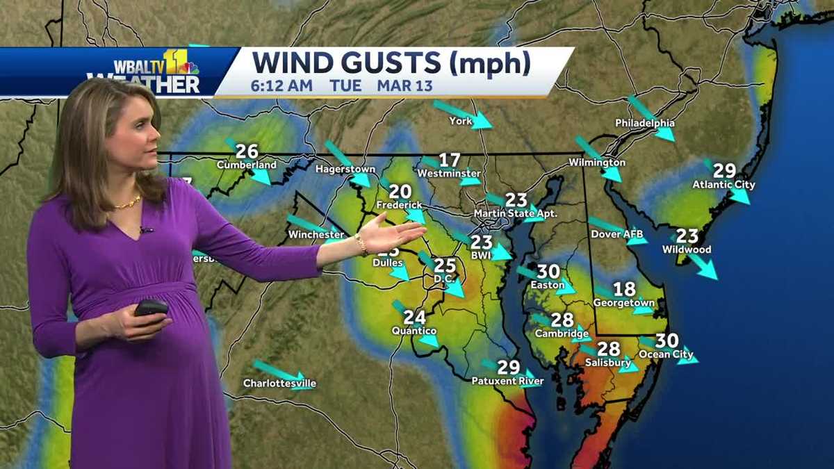 Icy Tuesday morning with wind chills in 20s