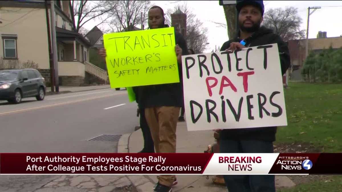 Port Authority employees hold protest after colleague tests positive ...