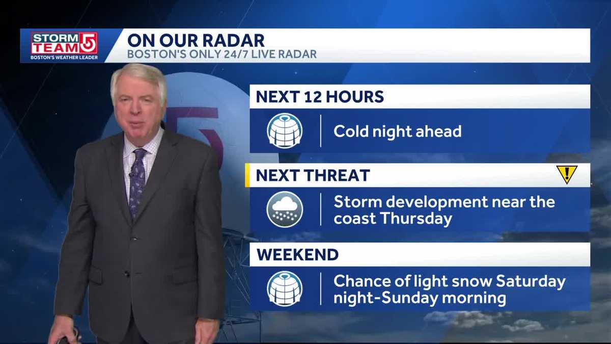 Video: Partly cloudy, cold tonight