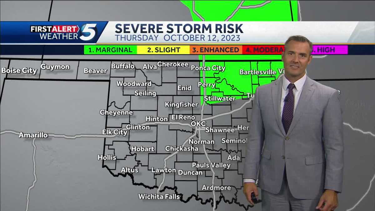 TIMELINE: Oklahoma could see hail, 60 mph winds late Thursday
