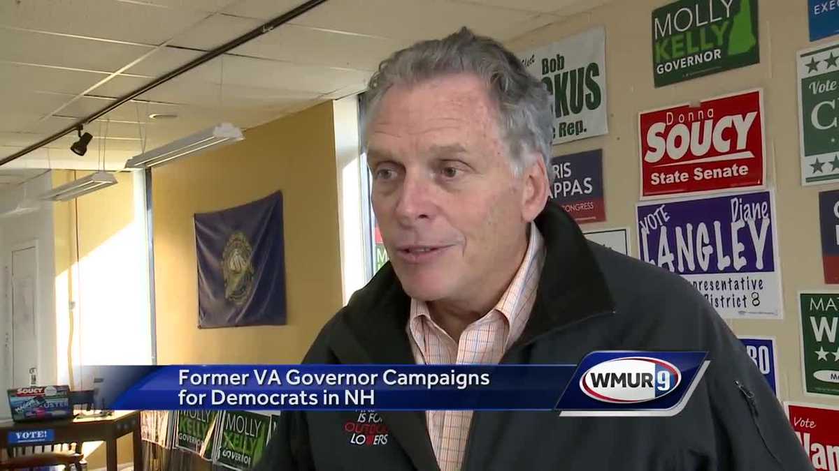Former Virginia governor campaigns for Democrats in NH
