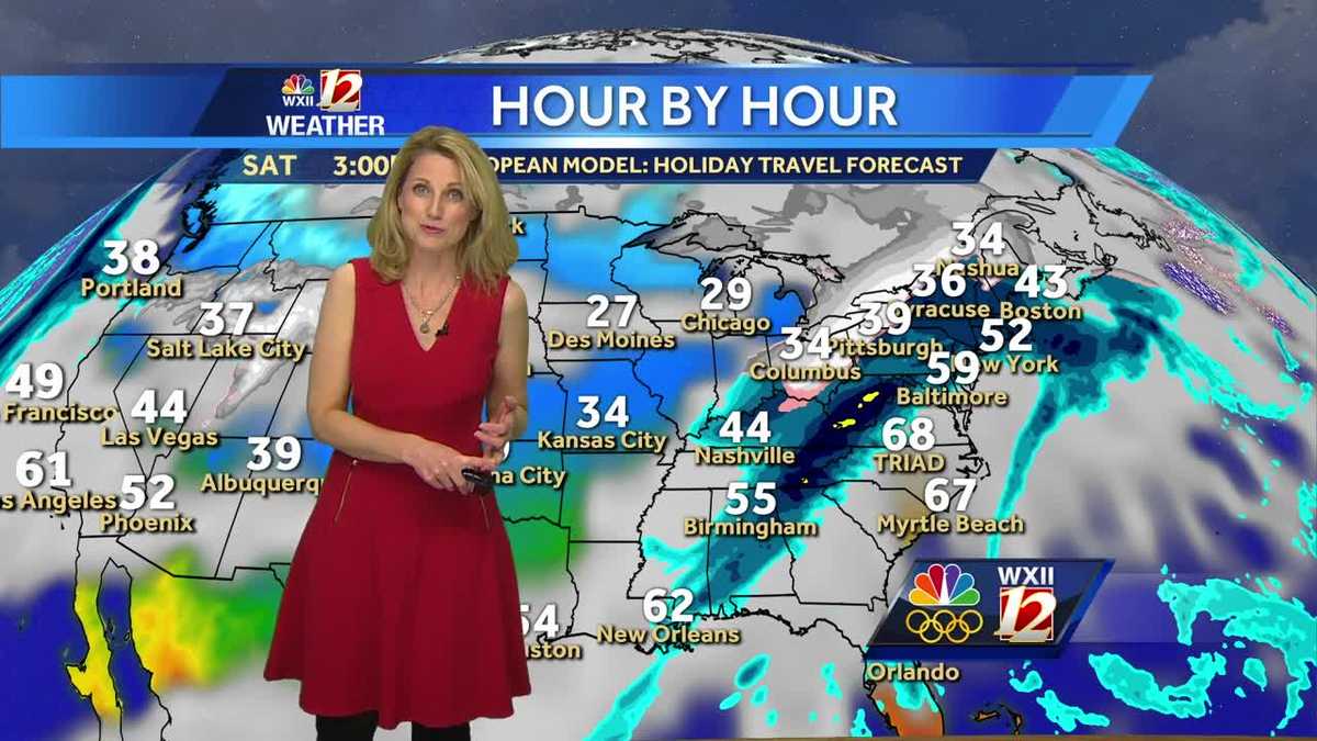 WATCH Michelle's Forecast: Saturday RAIN and Warm Highs...COLD Holiday!
