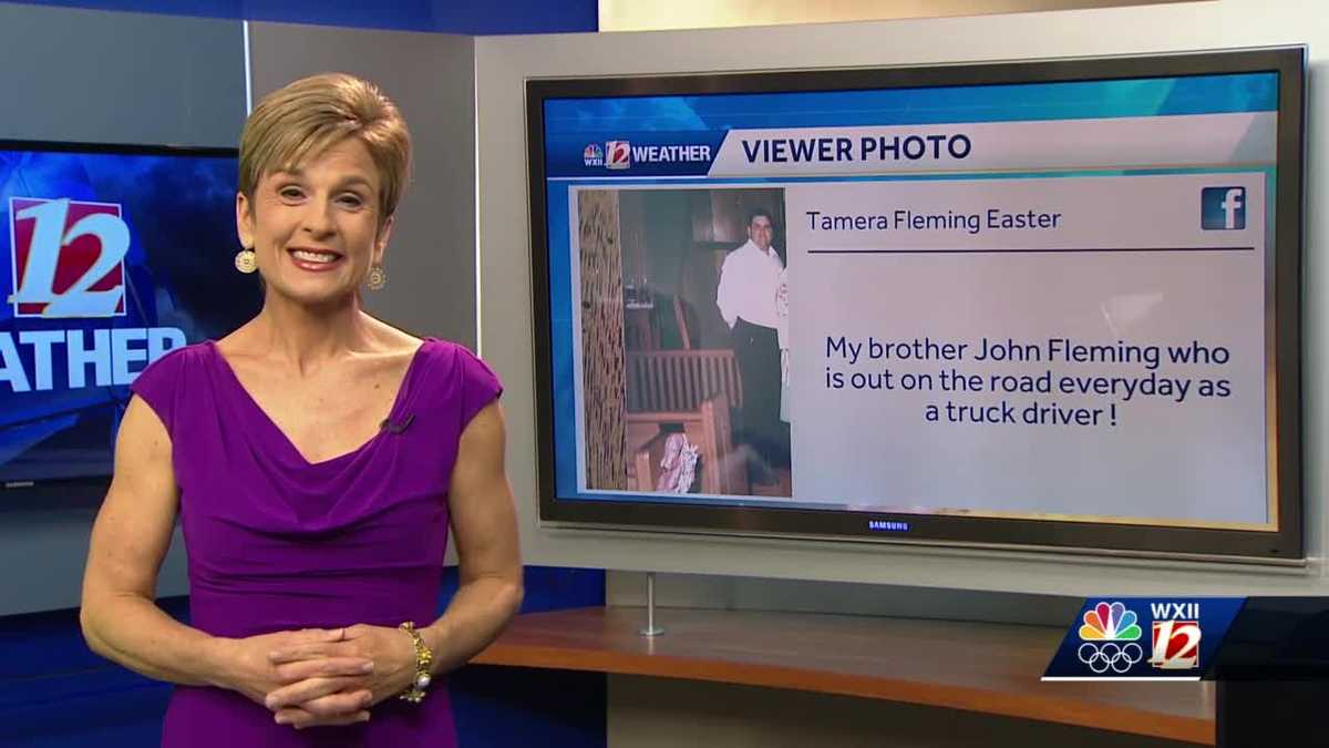 Lanie Pope recognizes truck driver John Fleming