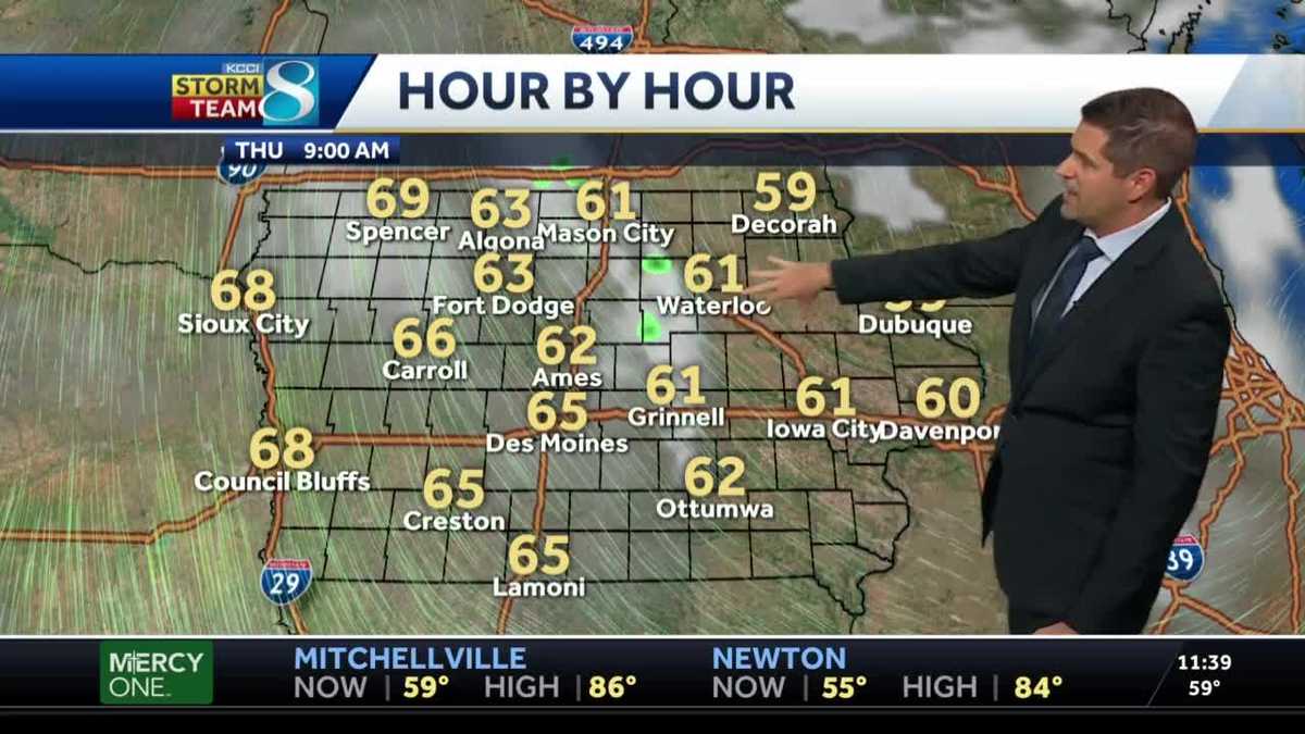 Incoming warm front brings storm chances