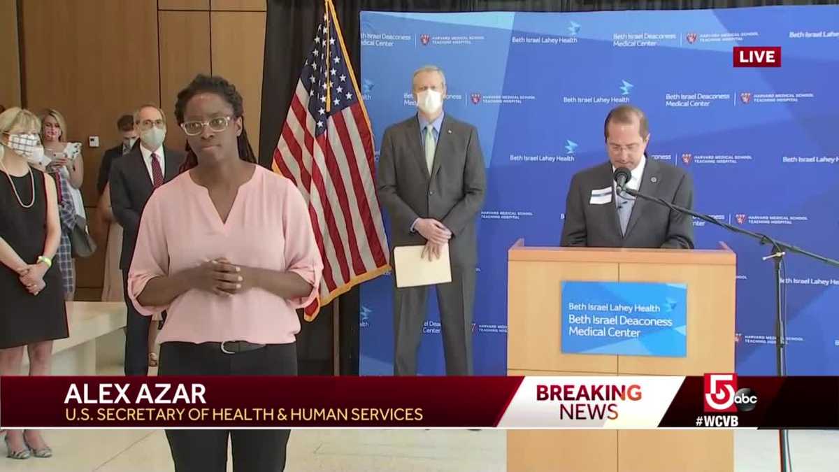 Azar visits Boston to see COVID-19 response programs