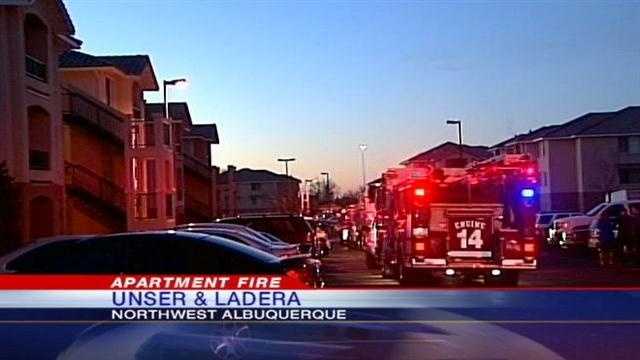 Kitchen fire creates commotion in complex
