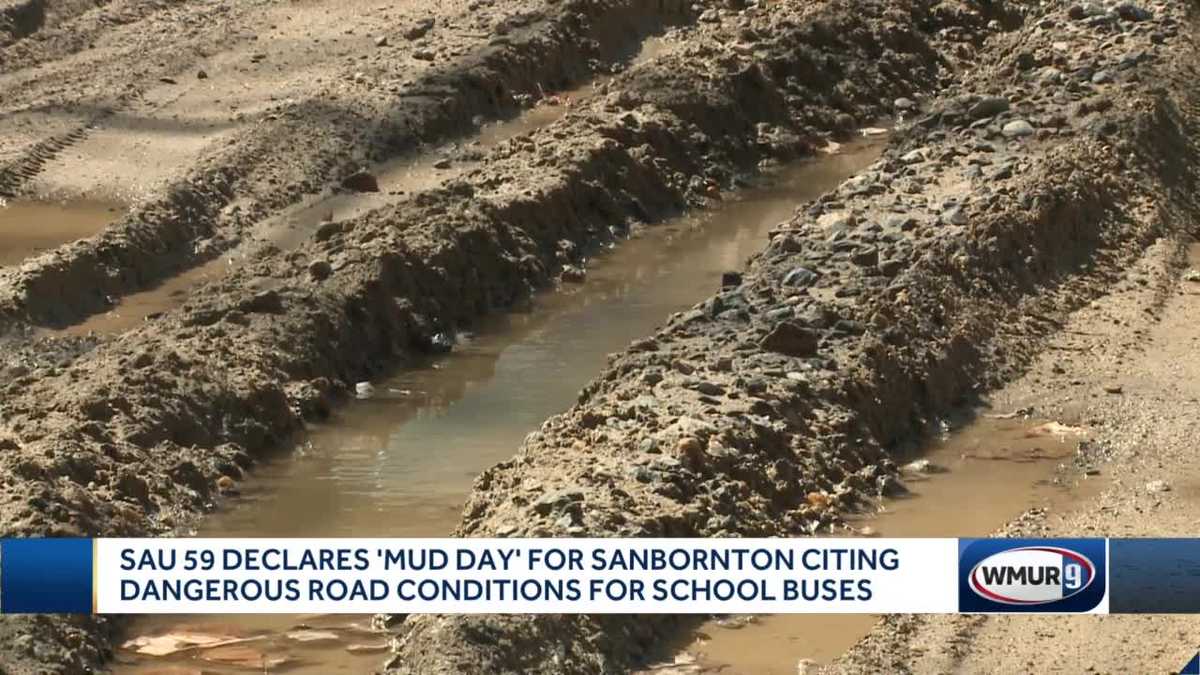 Sanbornton schools declare 'mud day' with buses in danger of getting stuck