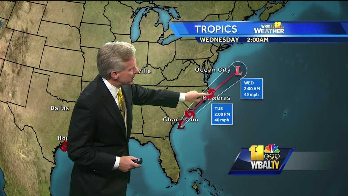 Tom tracks coastal storm headed northeast