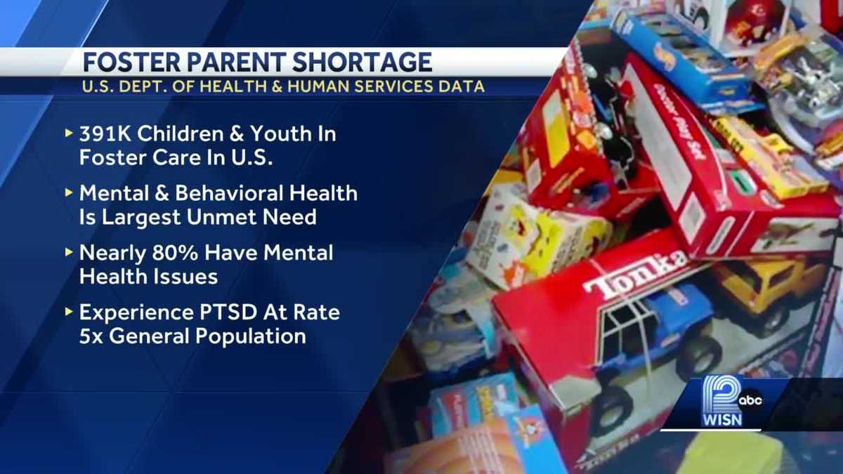 Foster parents needed in SE Wisconsin to alleviate shortage