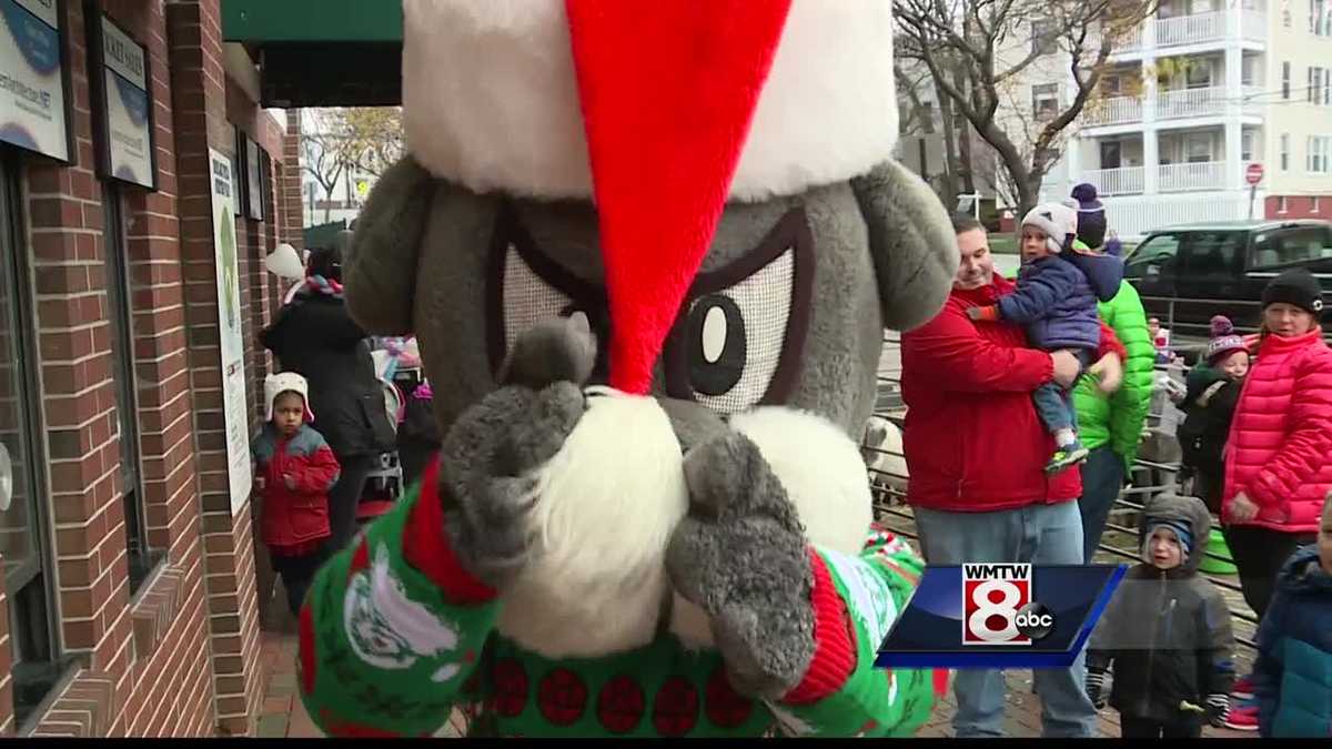 Santa Claus visits Hadlock Field for Sea Dogs holiday celebration