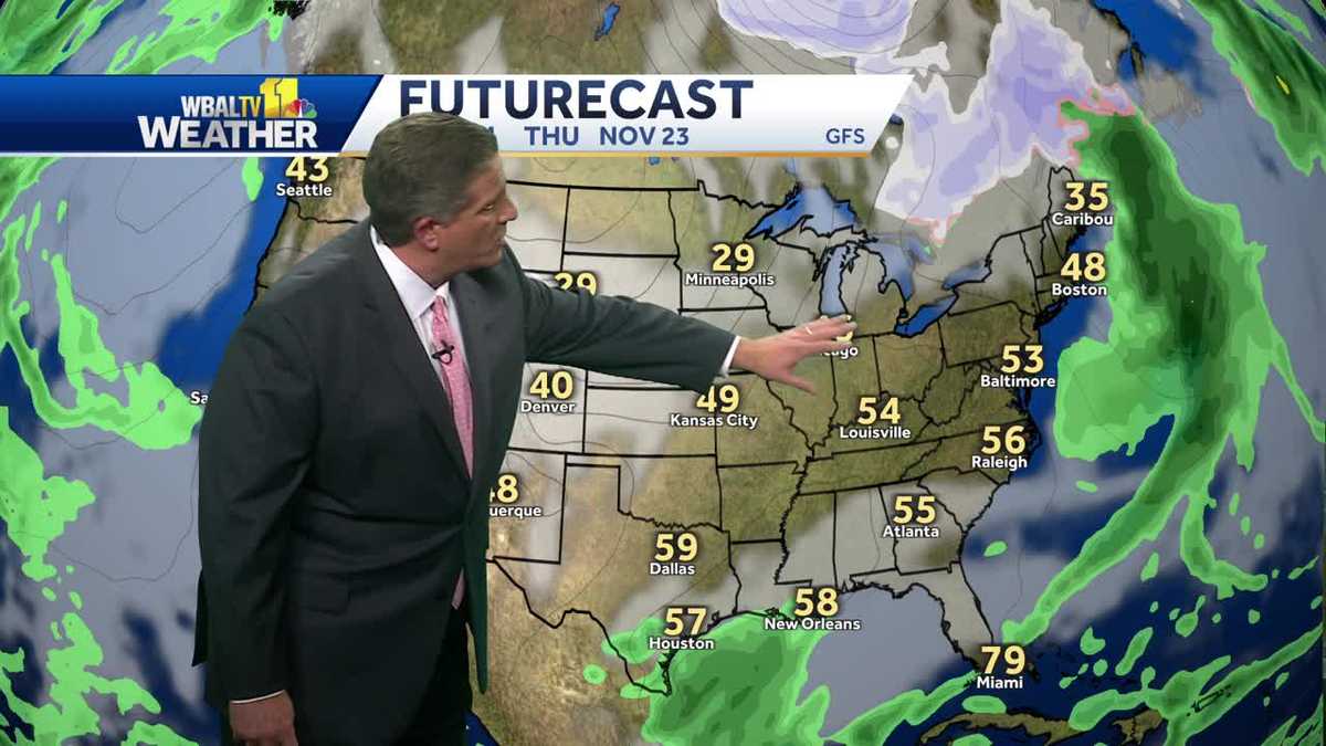 Weather Talk: Latest Thanksgiving travel forecast