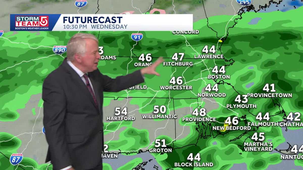 Video: Steady rain through the night