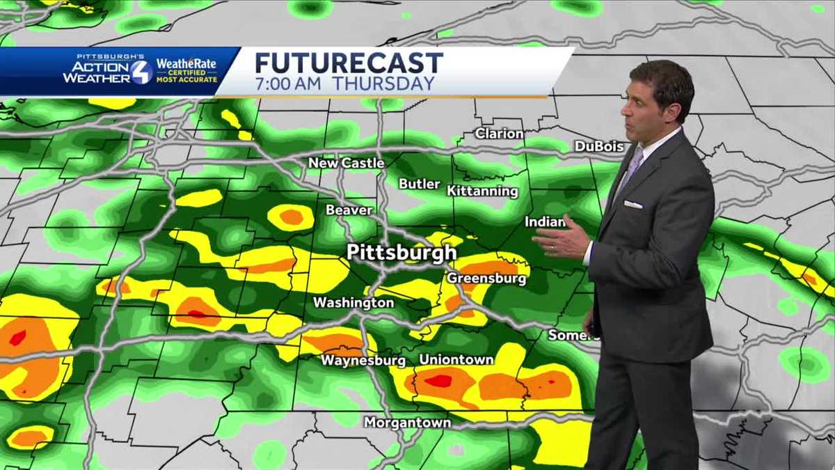 Mostly cloudy Wednesday, rain moves in late tonight