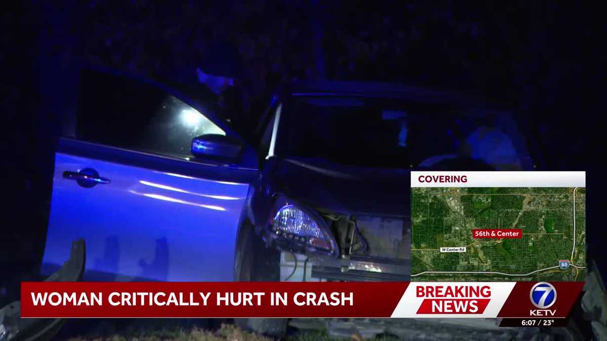 Woman critically injured in Sunday night crash