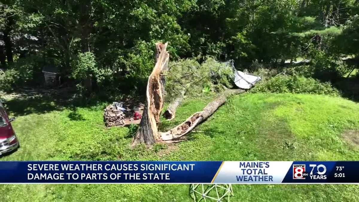 Gorham, Falmouth residents describe damage from severe thunderstorm