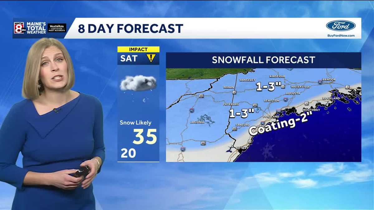 Cold blustery today, snow expected tomorrow