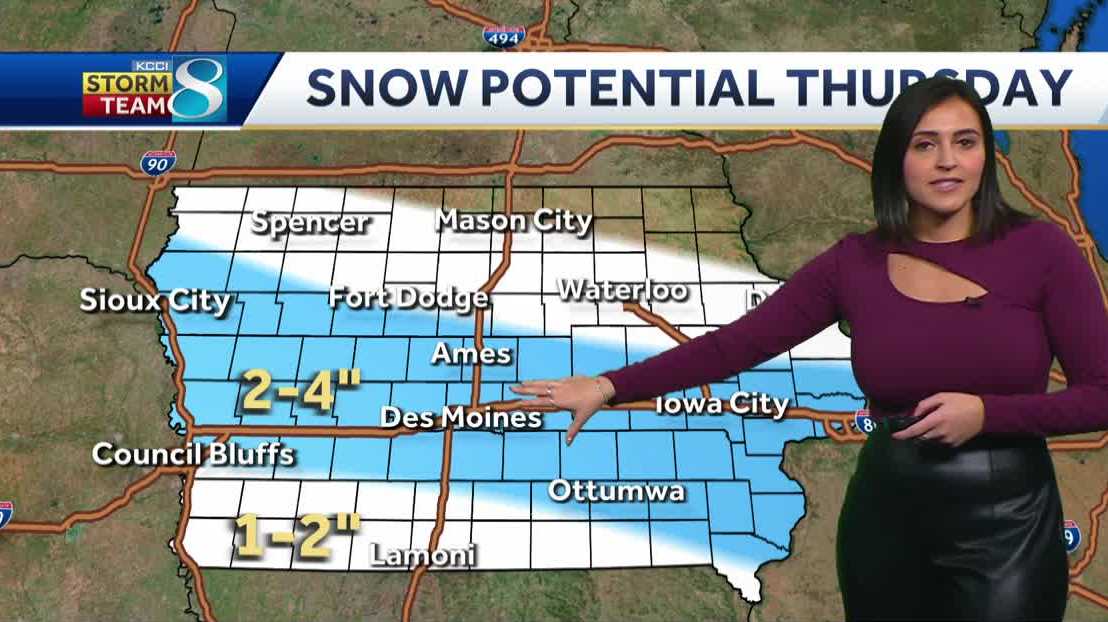 Des Moines weather: Timing of next round of snow