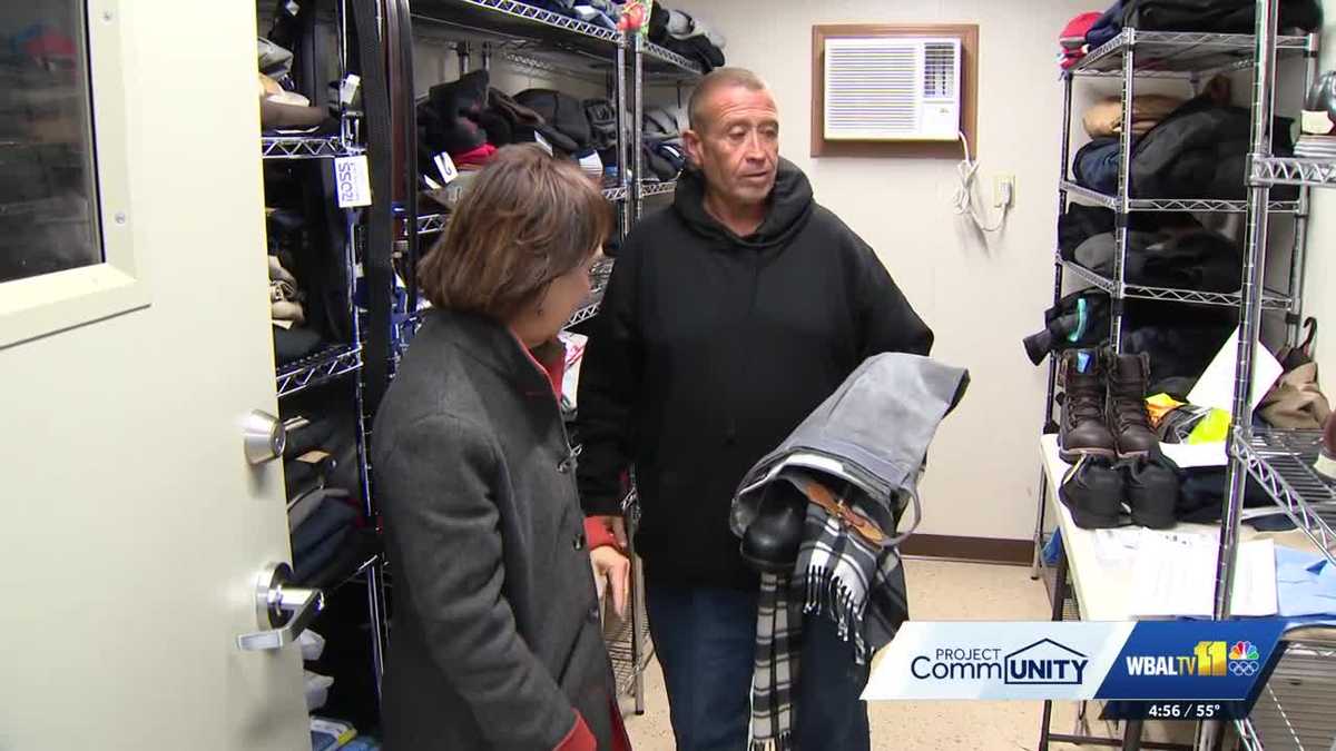 Closet in redesigned shipping container helps dress for success