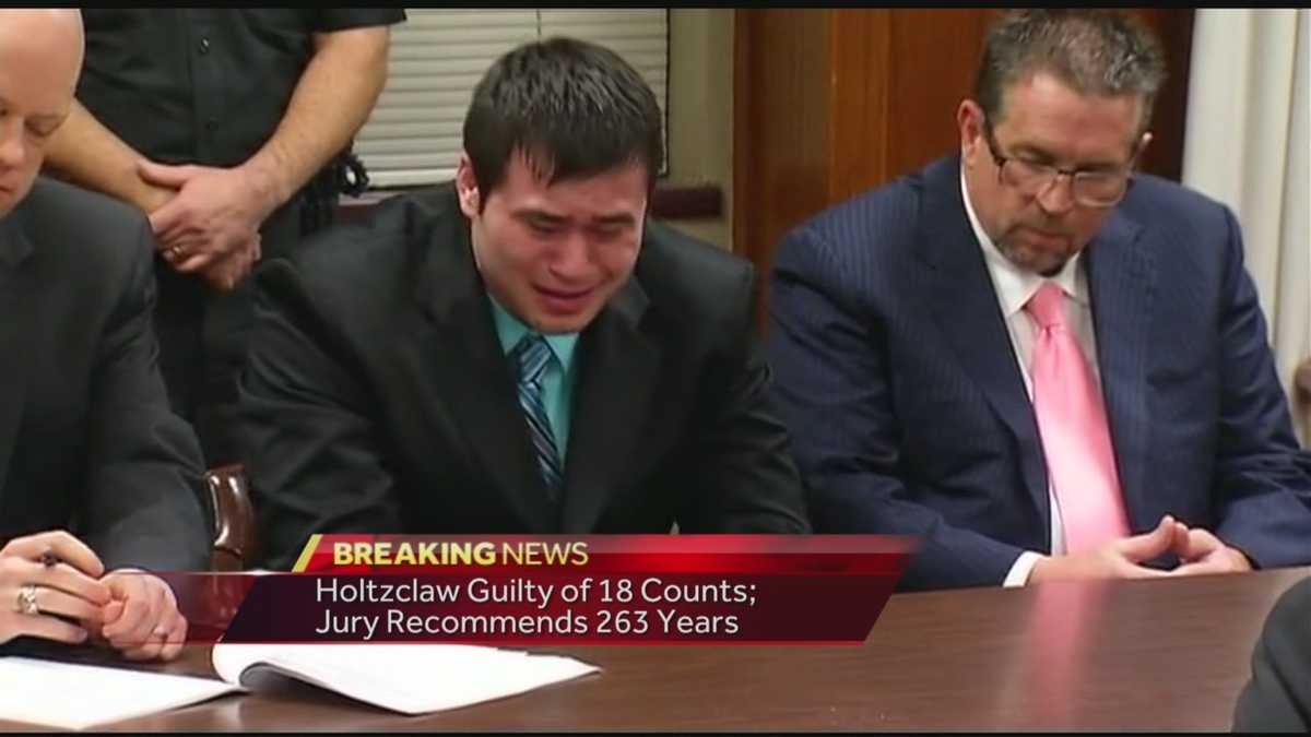 Daniel Holtzclaw sobs in courtroom after being found guilty on 18 counts