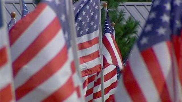 Merriam flag display