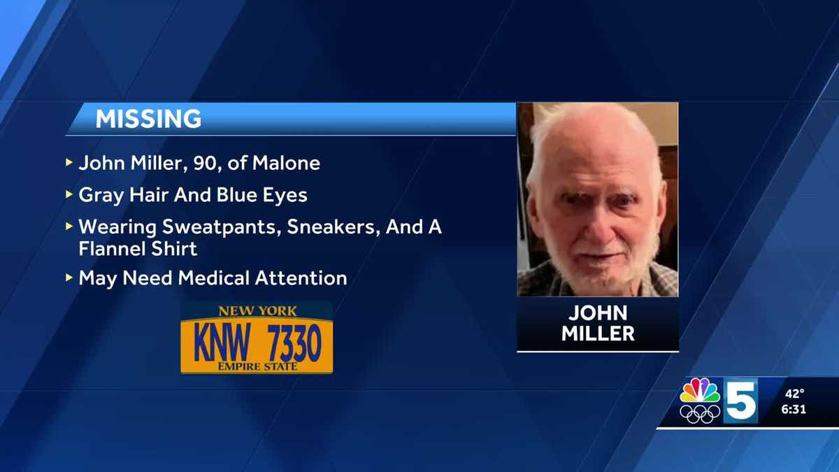 New York State Police ask for help locating missing elderly Malone man