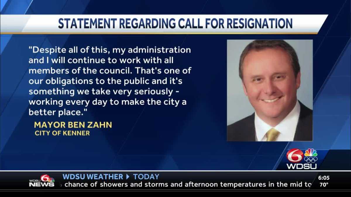 Kenner council members call for Ben Zahn to resign
