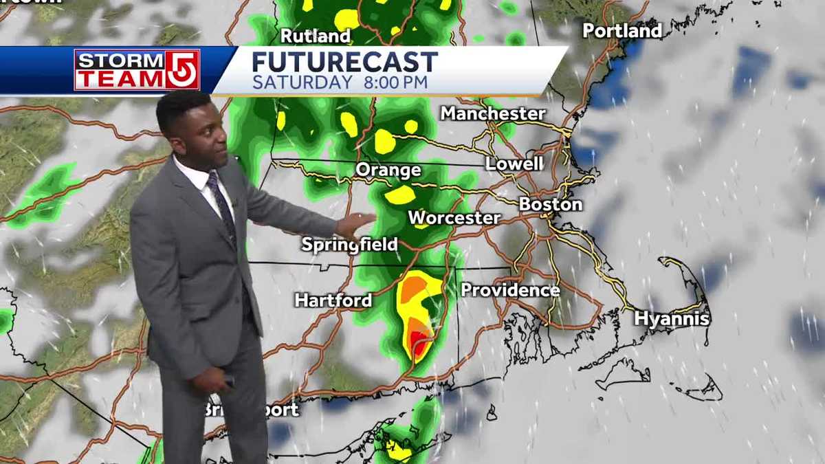 Video: When to expect rain on Saturday
