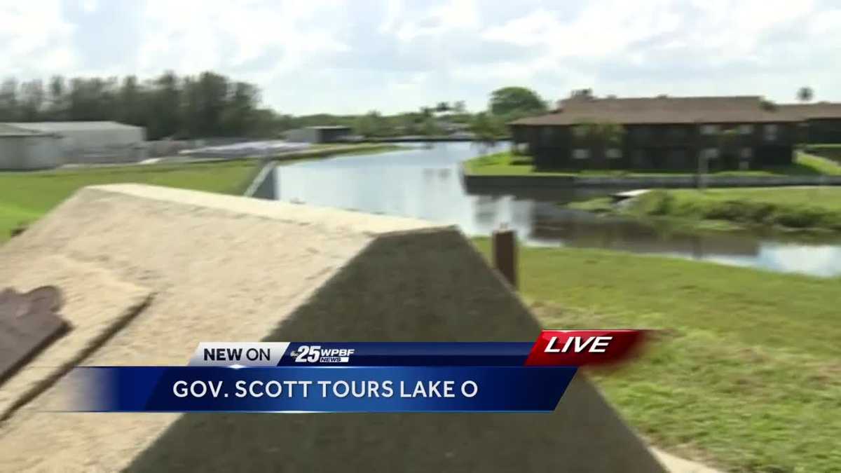 Governor tours Herbert Hoover Dike