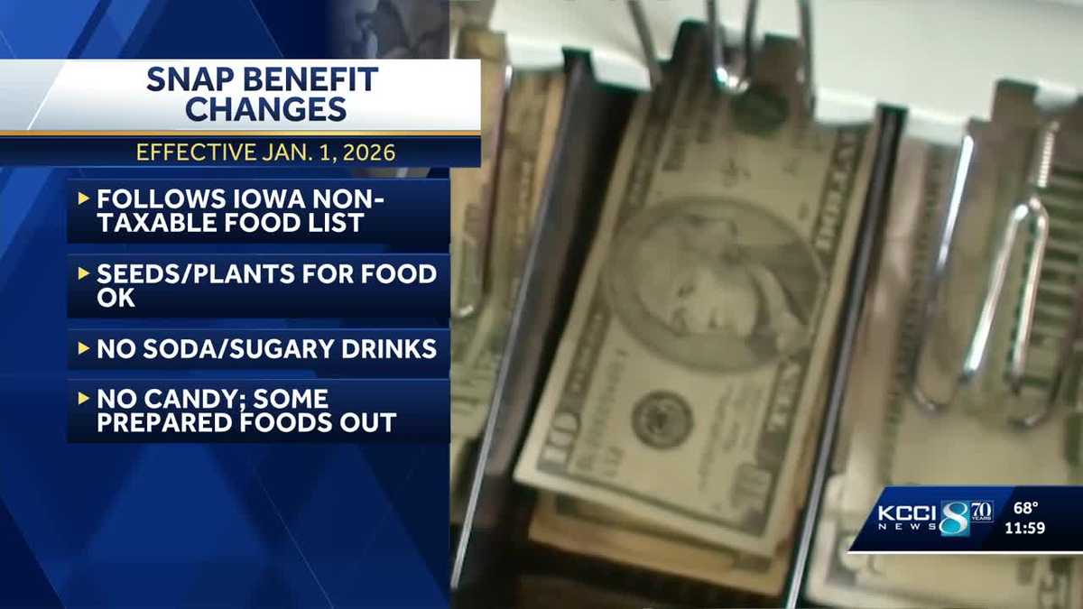 Iowa HHS updates SNAP benefits to exclude sugary items