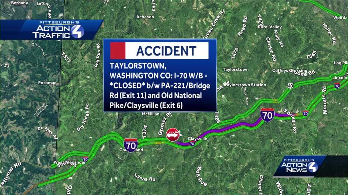 Stretch of I-70 West in Washington County cleared after crash