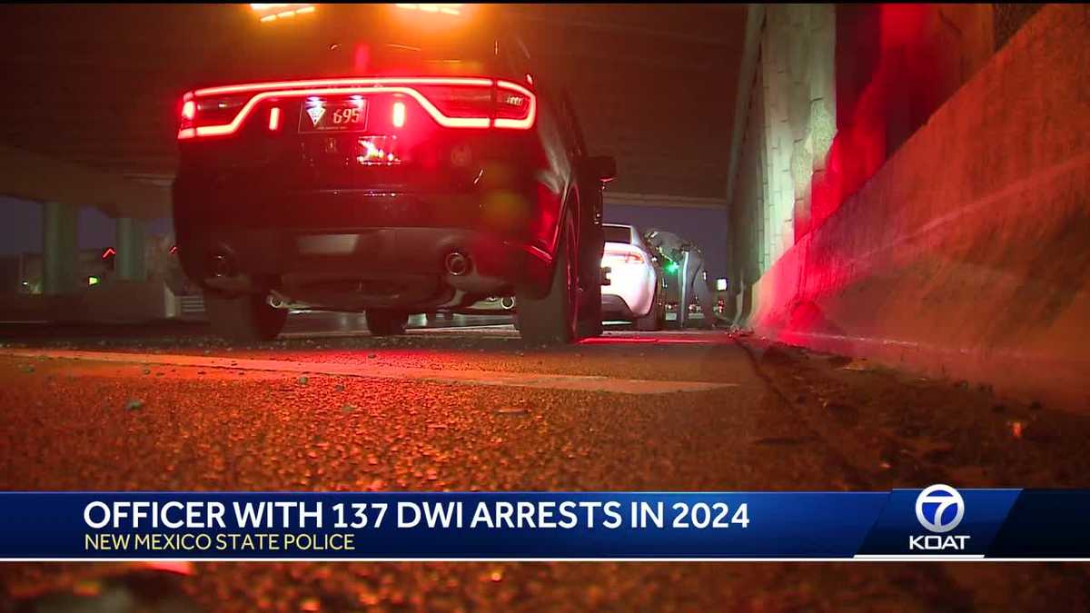 NMSP officer makes 137 DWI arrests in 2024